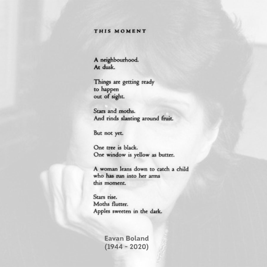 The Passing of Eavan Boland | News | The Institute of Education